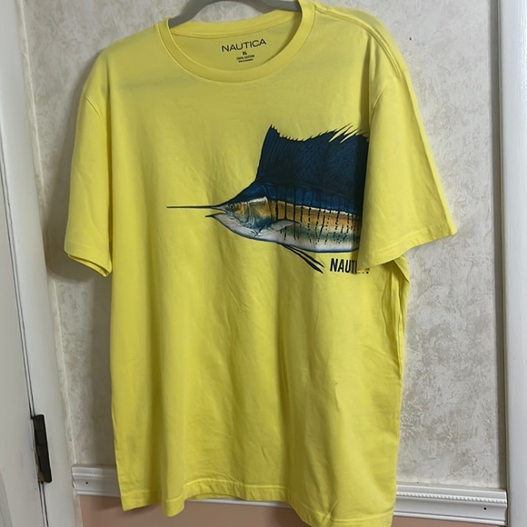 Nautica | Shirts | Nutica Tshirt Beautiful Fish Design On Front And ...